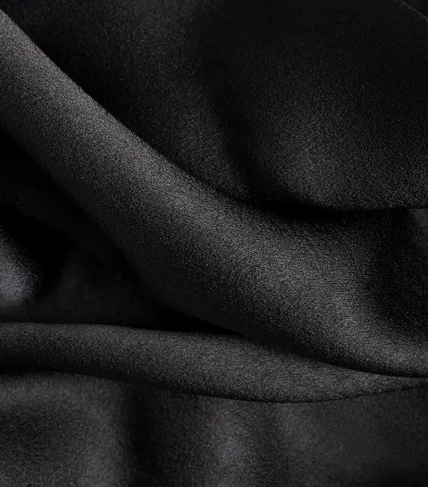 Vince Satin Draped Maxi Dress - Black