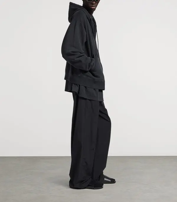 Balenciaga Cotton Masking Tape Logo Hoodie