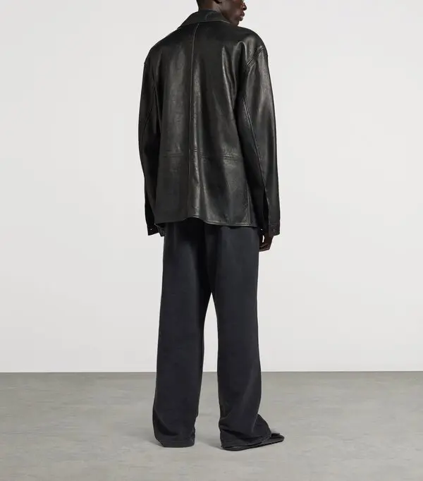 Balenciaga Oversized Leather Jacket