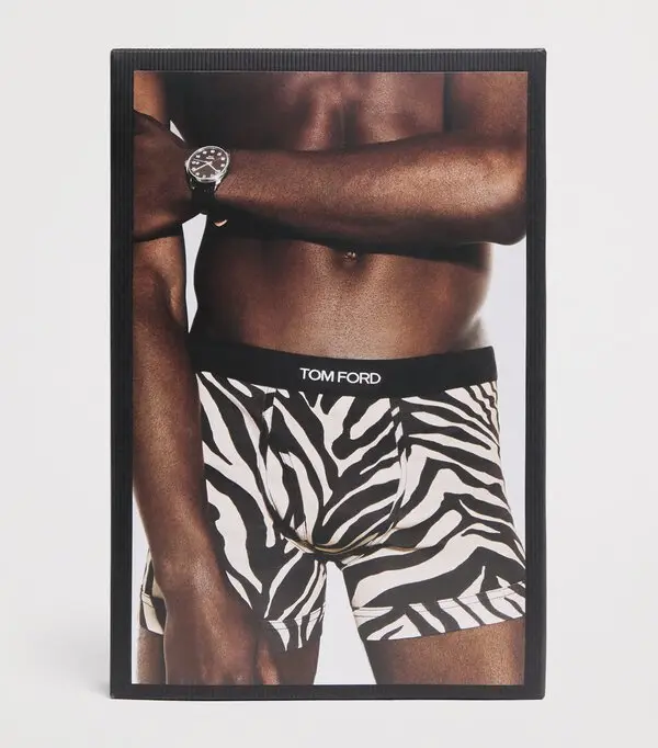 TOM FORD Stretch-cotton Leopard Print Boxer Briefs