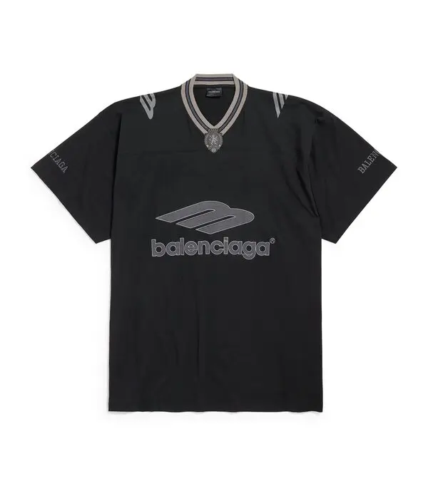 Balenciaga Oversized Logo T-shirt - Black