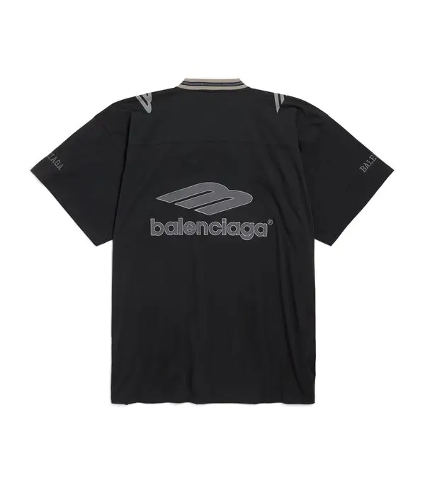 Balenciaga Oversized Logo T-shirt - Black