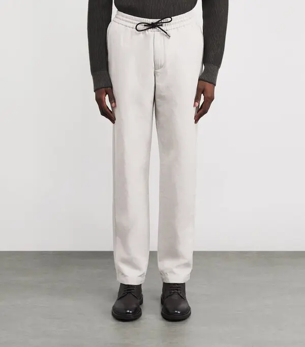 Sease Cotton Twill Summer Trousers - Grey