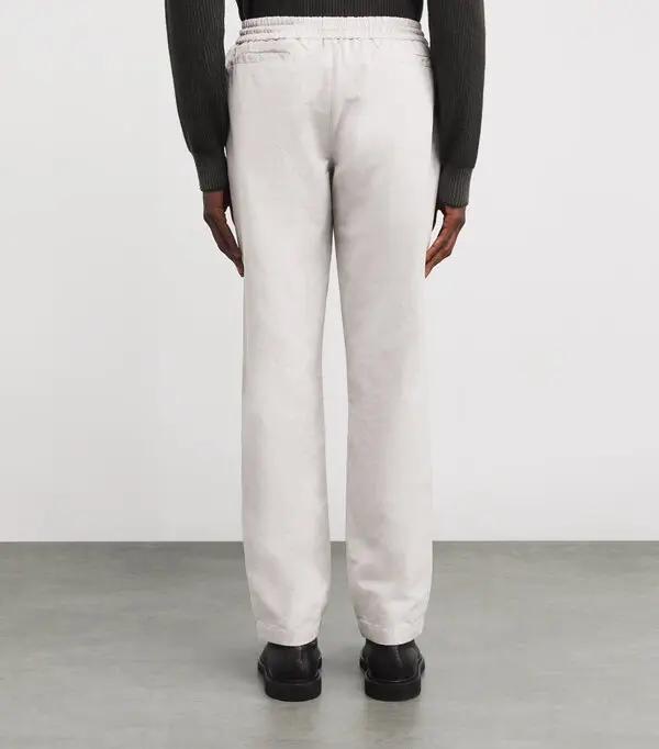 Sease Cotton Twill Summer Trousers - Grey