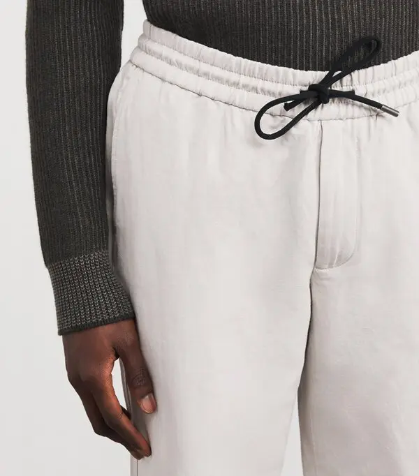 Sease Cotton Twill Summer Trousers - Grey