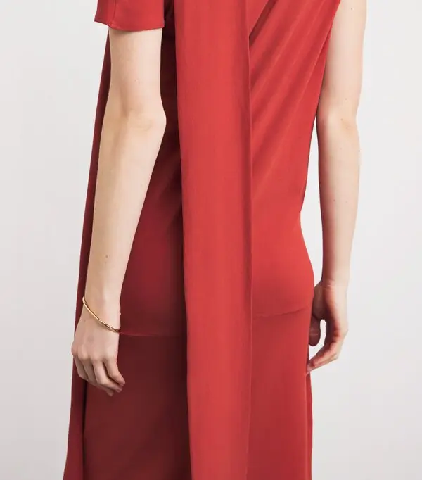 VORANIDA Cotton Maxi Dress With Scarf Detail