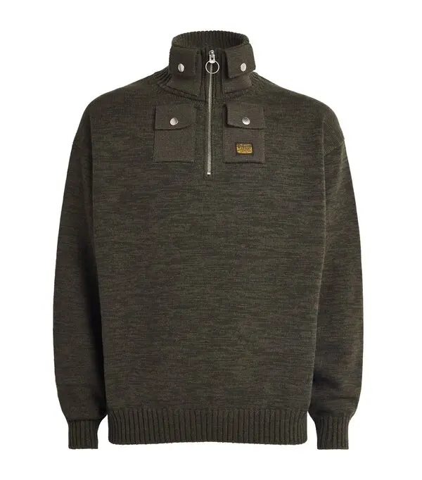 Kapital Wool Nickle Half-zip Sweater