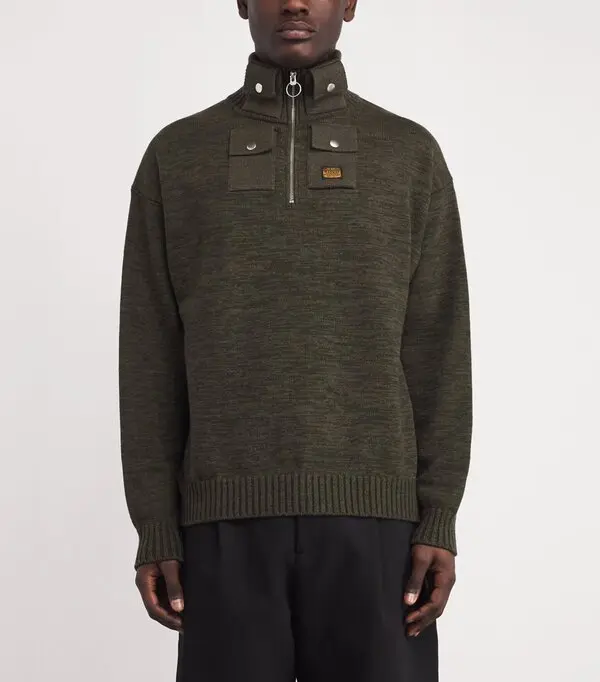 Kapital Wool Nickle Half-zip Sweater