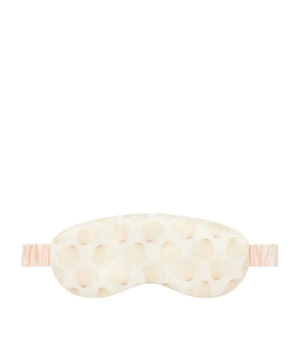 Gingerlily X Memo Press Mulberry Silk Seashells Eye Mask - Pink