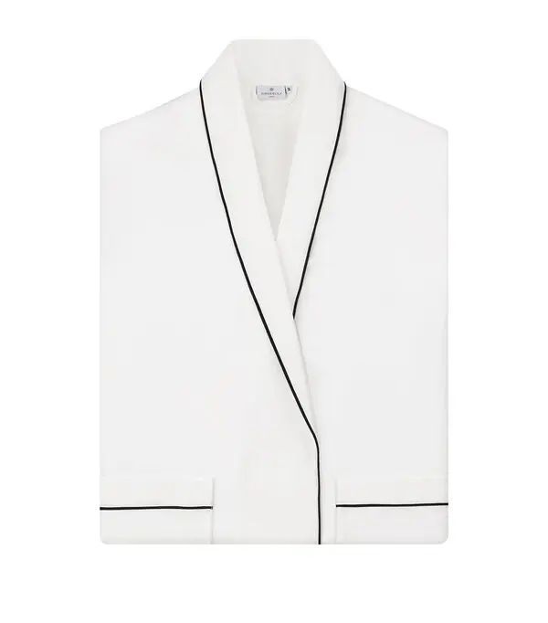 Gingerlily Large Mulberry Silk Dressing Gown - Ivory