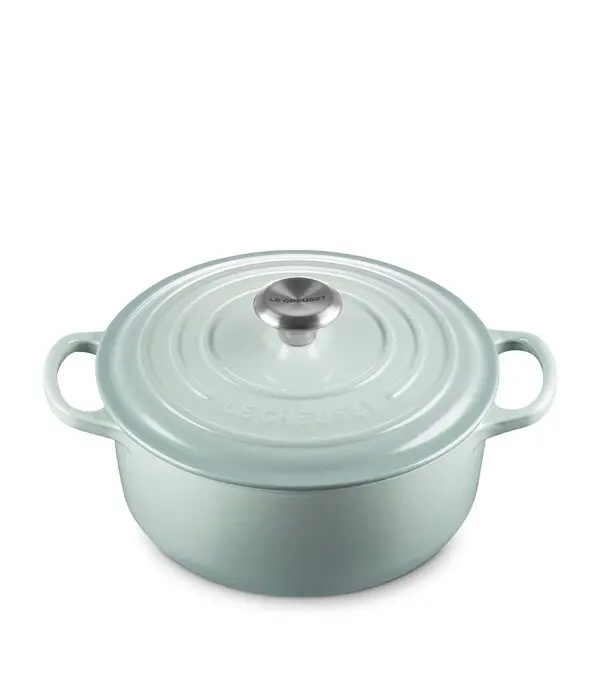 LE CREUSET Cast Iron Round Casserole Dish - Blue