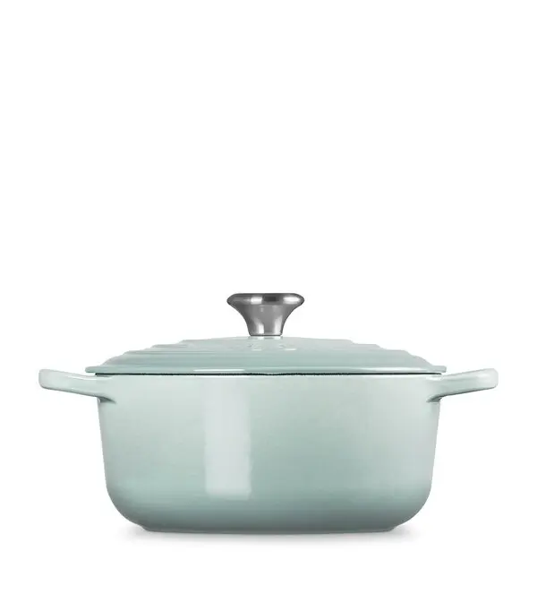 LE CREUSET Cast Iron Round Casserole Dish - Blue