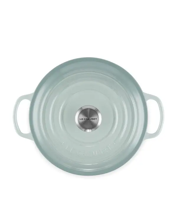 LE CREUSET Cast Iron Round Casserole Dish - Blue