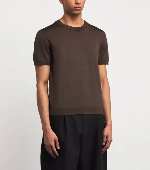 Sandro Knitted Short-sleeve T-shirt