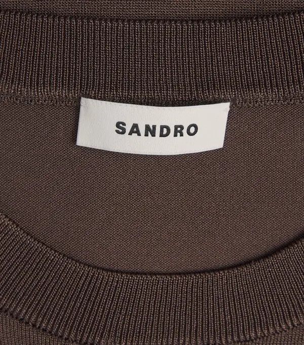 Sandro Knitted Short-sleeve T-shirt