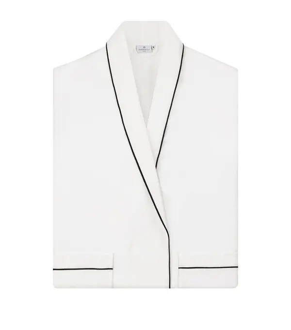 Gingerlily Large Mulberry Silk Dressing Gown - Ivory