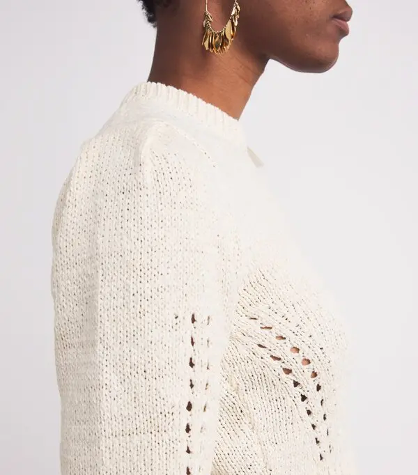 Ulla Johnson Cotton-blend Peplum Aurelie Sweater