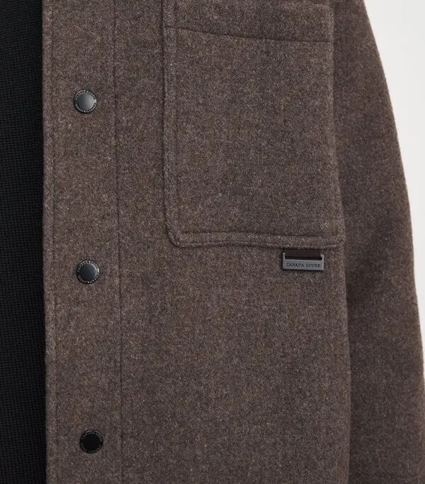 Canada Goose Wool-blend Atkinson Overshirt - Brown