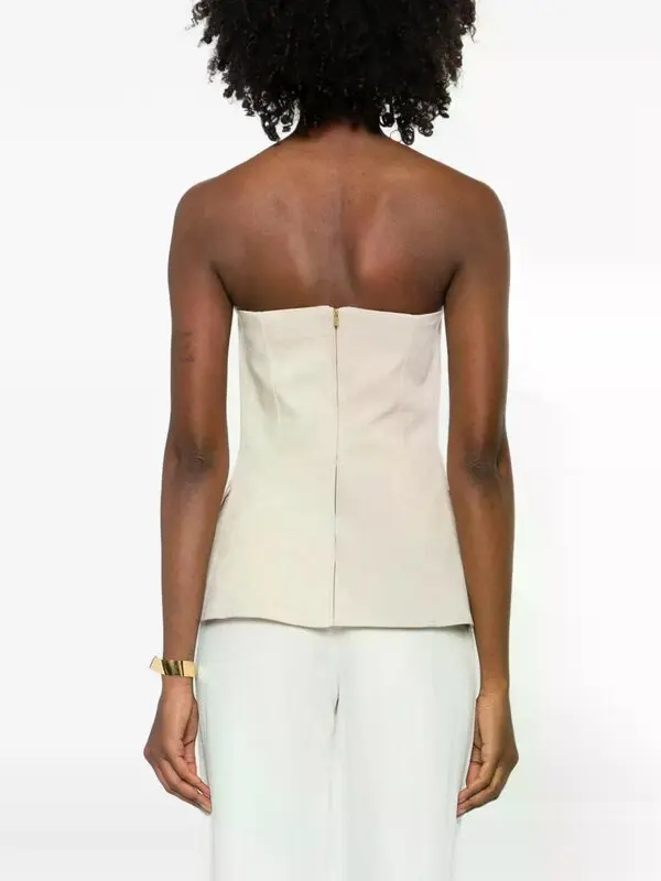 Maje Sleeveless Buttoned Top