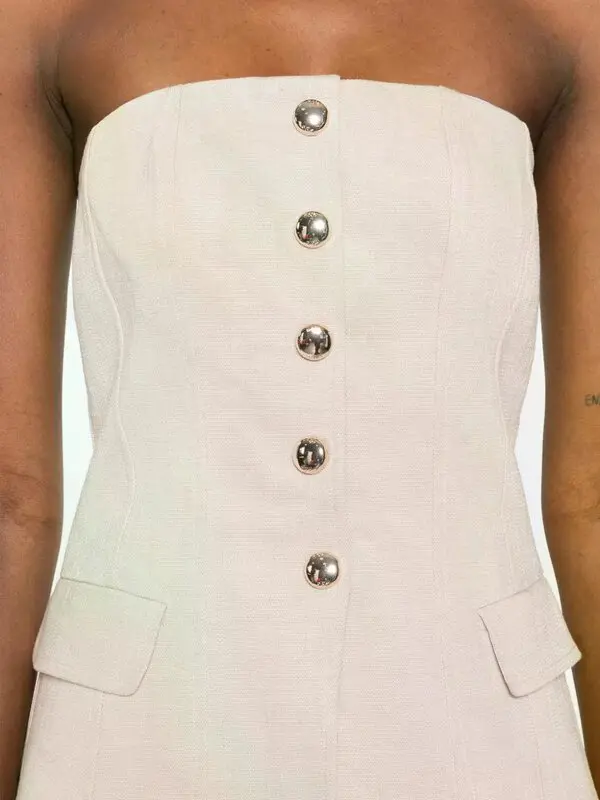 Maje Sleeveless Buttoned Top