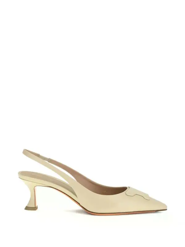 Santoni Almond Toe Taylor Pumps