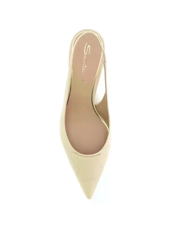 Santoni Almond Toe Taylor Pumps
