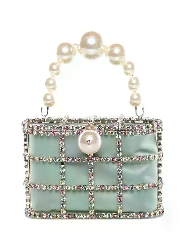 Rosantica Crystal Embellished Mini Bag - Blue