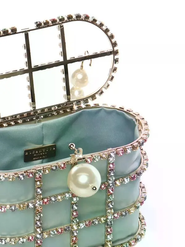 Rosantica Crystal Embellished Mini Bag - Blue