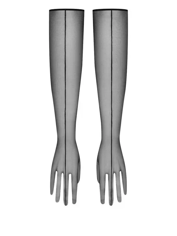 MAISON CLOSE L'amoureuse Opera Gloves - Black