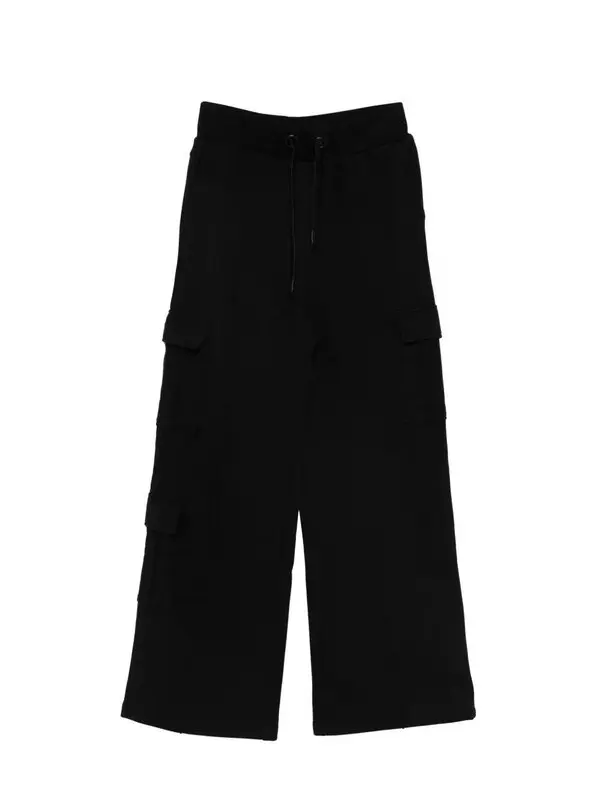 Patrizia Pepe Cargo Fleece Track Pants - Black
