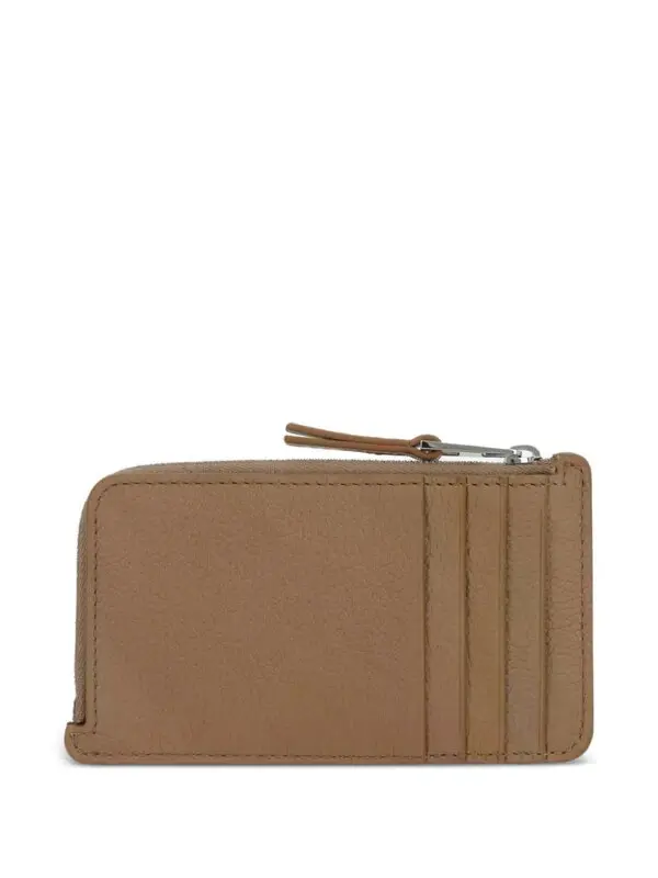 Loewe Grained Leather Card Holder - Brown
