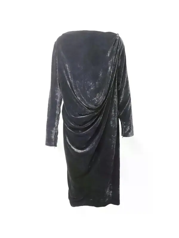 LANVIN Draped Velvet Dress