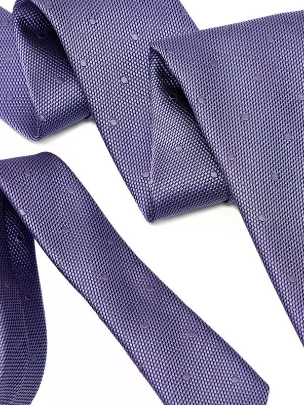 TOM FORD Polka Dot Neck Tie - Purple