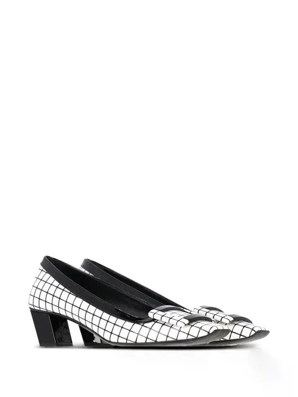ROGER VIVIER Grid Square-toe Pumps
