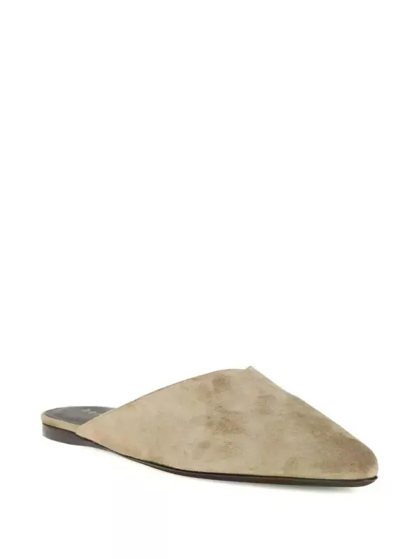 HERBERT LEVINE Homebody Pointed-toe Flat Mules