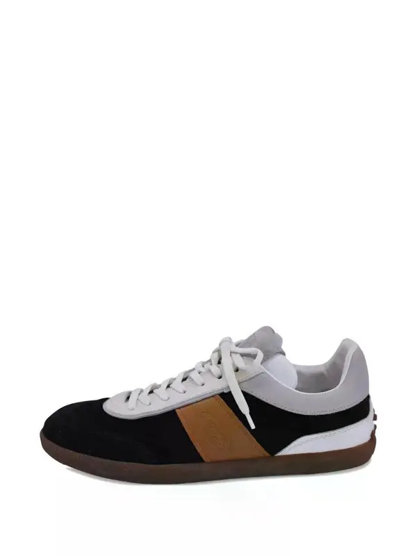 TOD'S Colorblock Leather Sneakers - Black