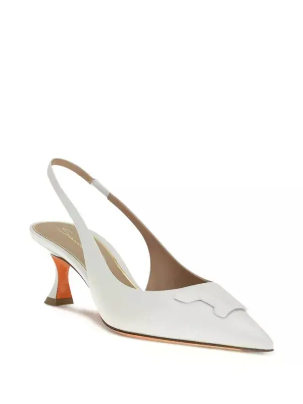 Santoni Buckle Slingback Pumps