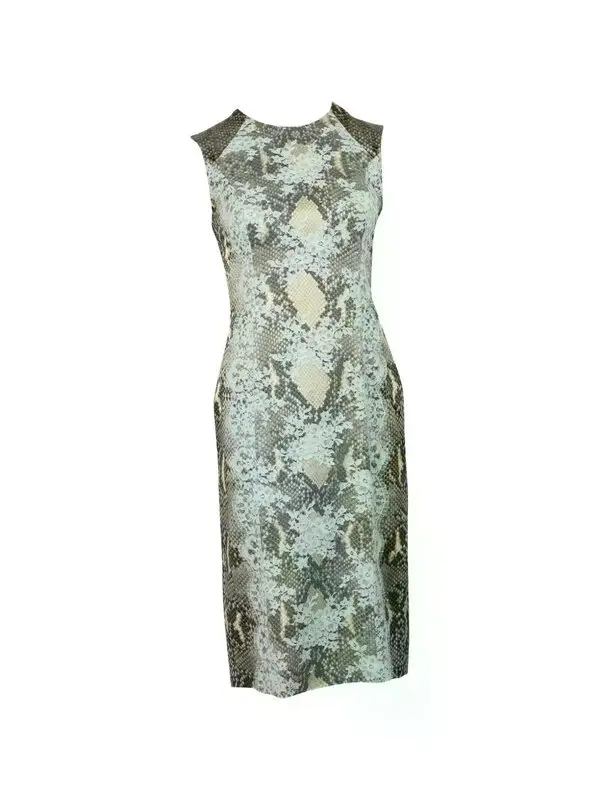 Erdem Snakeskin-print Midi Dress