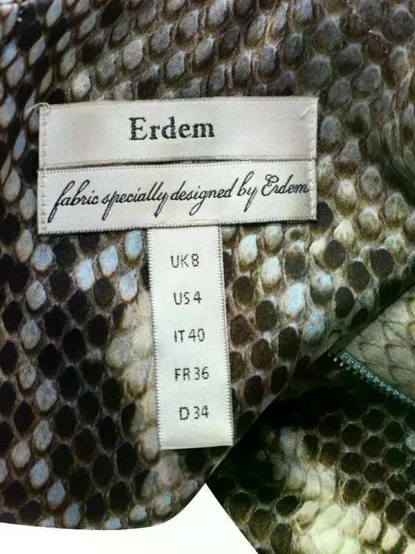 Erdem Snakeskin-print Midi Dress