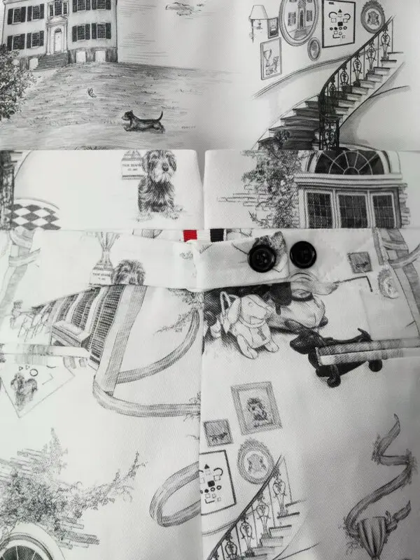 Thom Browne Hector Toile Bermuda Shorts