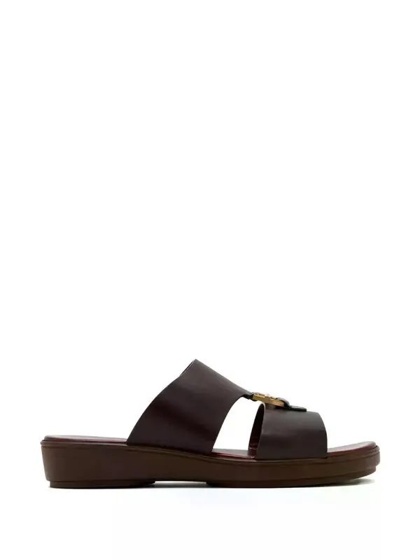 Brunello Cucinelli Buckle Strap Sandals - Brown