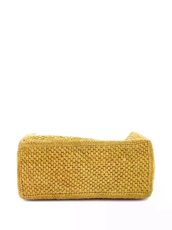 Loewe Paula's Ibiza Logo Convertible Raffia Small Tote Bag