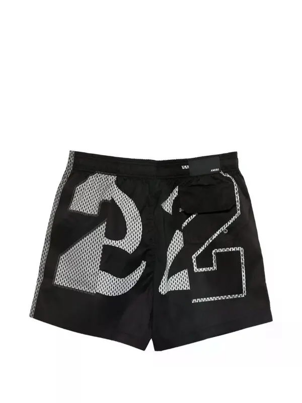 Amiri Graphic Print Swim Shorts