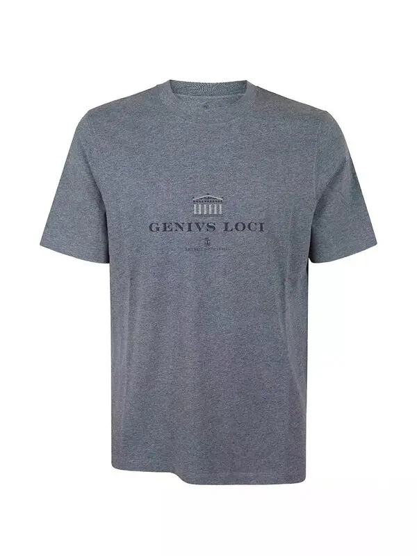 Brunello Cucinelli Graphic-print T-shirt - Grey