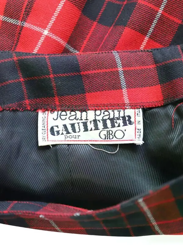 JEAN PAUL GAULTIER Plaid Zip Skirt