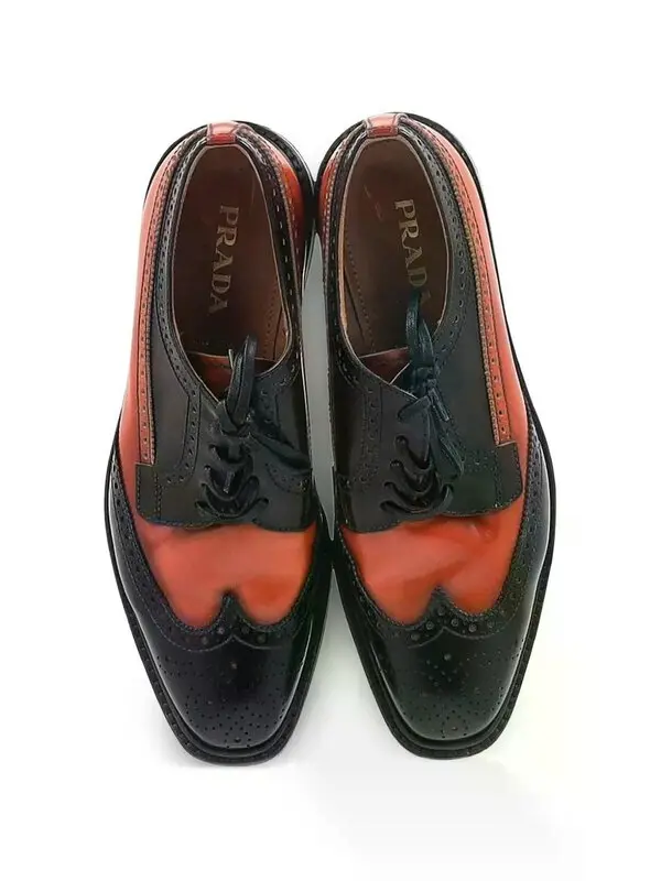 Prada Brogue Platform Derby Shoes