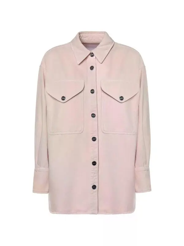 DONDUP Buttoned Patch-pocket Shirt