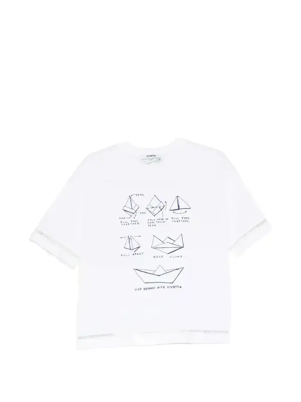 Vivetta Graphic-print T-shirt - White