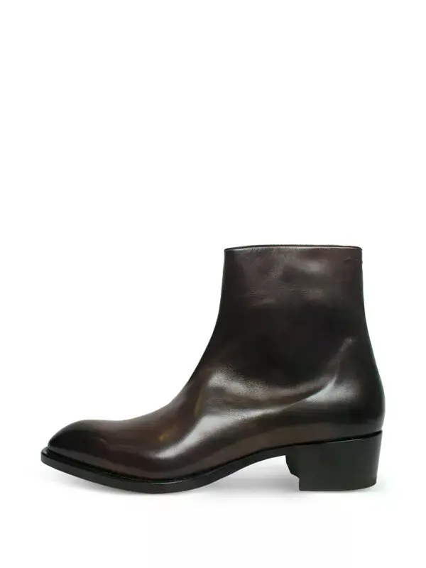 TOM FORD Leather Zip Boots