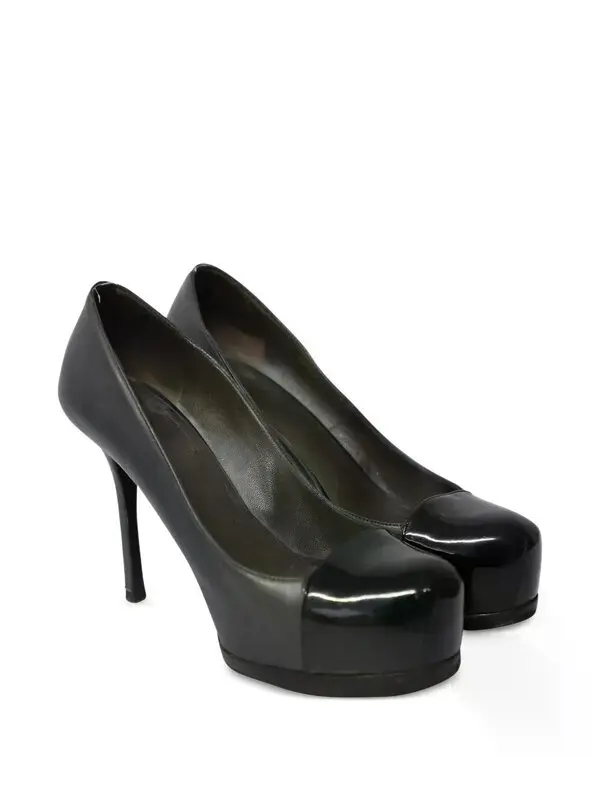 Saint Laurent Cap-toe Platform Pumps